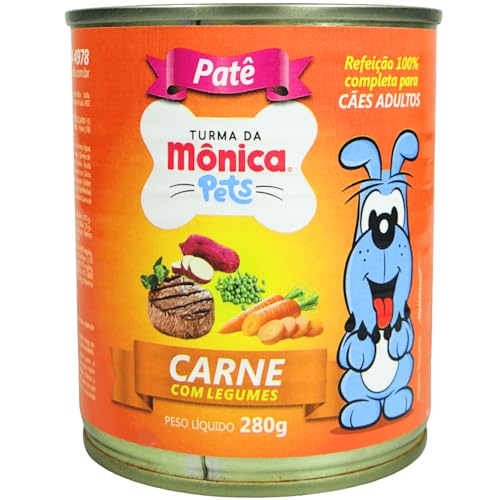 Ração Úmida Turma da Mônica Pets Patê Sabor Carne com Legumes 280g Para ...