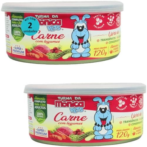 Ração Úmida Turma Da Mônica Pets Carne Com Legumes 120g Para Cães ...