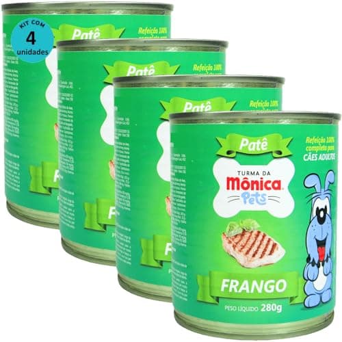 Ração Úmida Turma da Mônica Pets Patê Sabor Frango 280g Cães Adultos ...