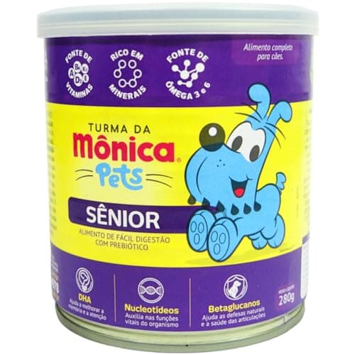 Ração Úmida Turma da Mônica Pets Sênior 280g Para Cães Adultos