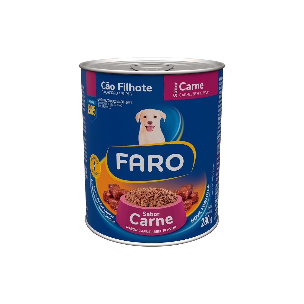 Ração Úmida Faro Carne para Cães Filhotes