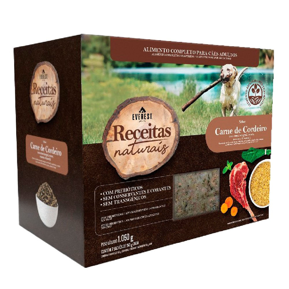 Alimento Natural Everest Receitas Naturais Carne de Cordeiro para Cães
